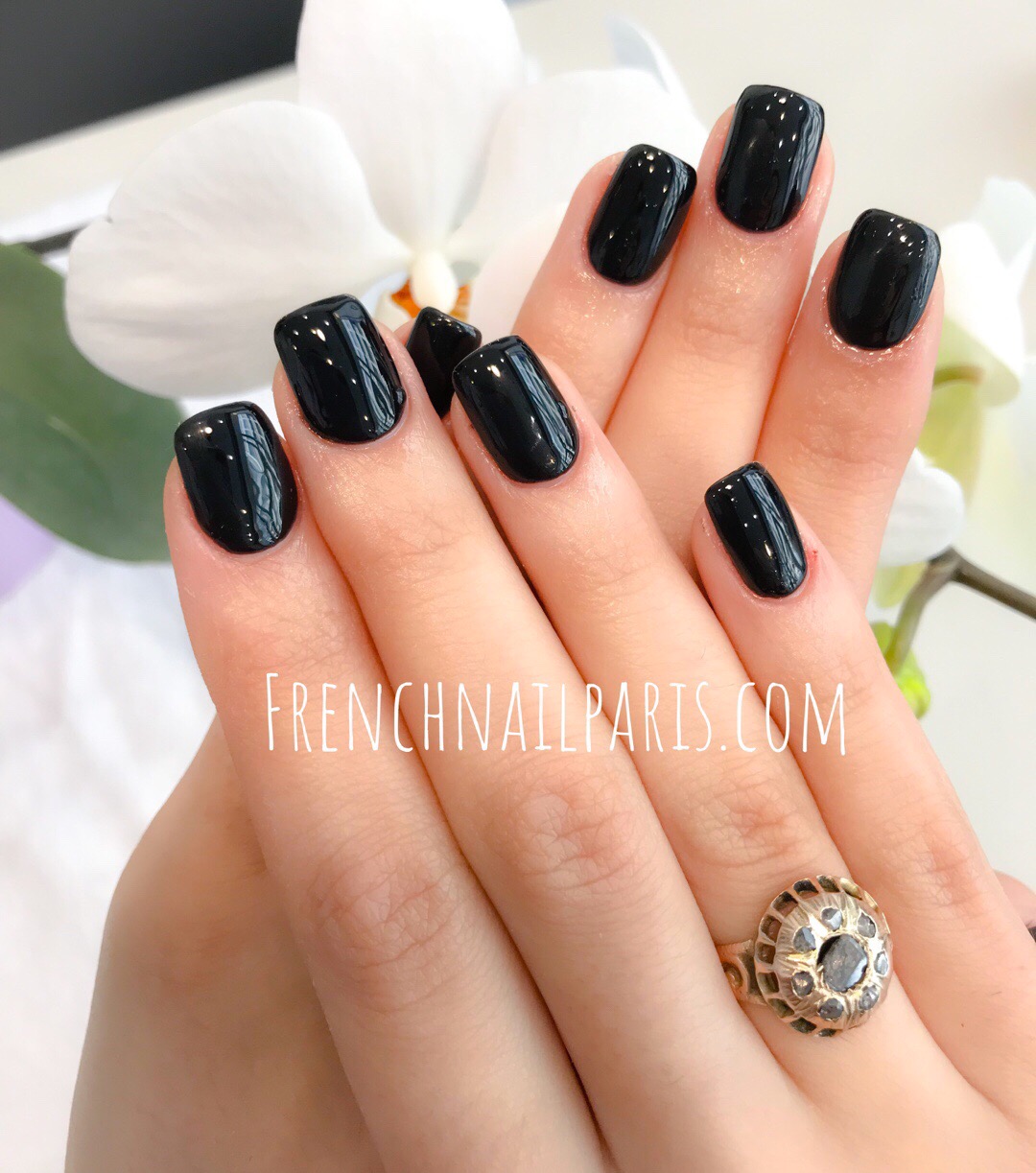 Pose ongles chablon vernis semi permanent | Institut French Nail | Paris 15